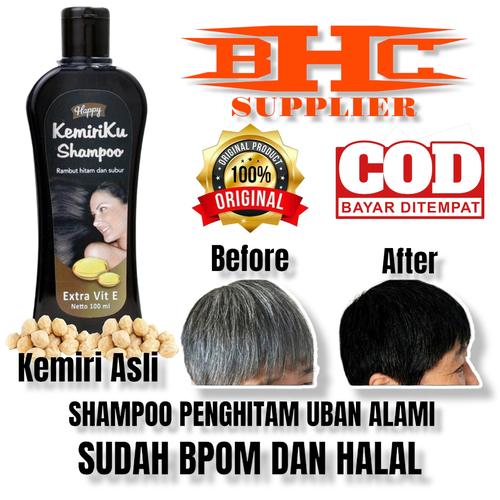 Jual Sampo Uban Black Kemiri Original Hapy Shampoo Shampo Penghitam ...