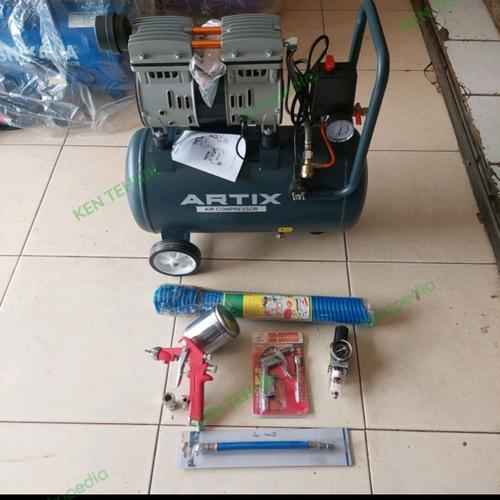 Jual Paket Lengkap Bengkel cat Kompresor Angin Oiless 24L 0.75Hp Siap ...