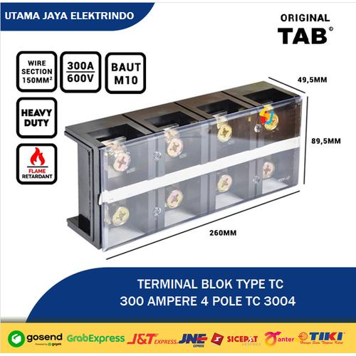 Jual Terminal Blok Kabel 300A 4Pole Terminal Block TC 3004 TAB - MURAH - Jakarta Barat - Utama ...