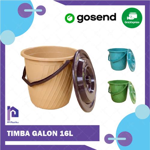 Jual TIMBA GALON 16L + TUTUP & PEGANGAN / EMBER AIR 16 LITER - PLASTIK ...