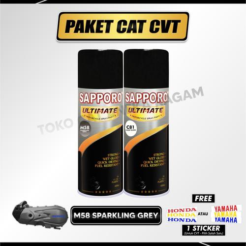 Jual Paket CVT M58 Sparkling Grey DOFF + FREE Sticker CVT - Yamaha ...