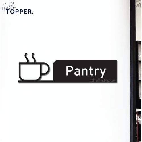 Jual Sign Akrilik Pantry Acrylic Signage Hollow UV Print - Jakarta ...