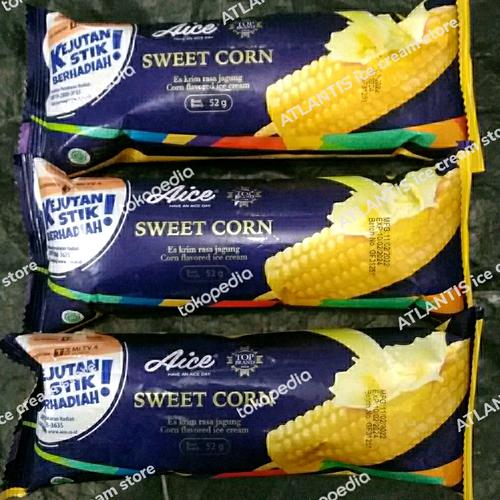 Jual AICE ICE CREAM SWEET CORN/ES KRIM STIK RASA JAGUNG MANIS (GOSEND ...