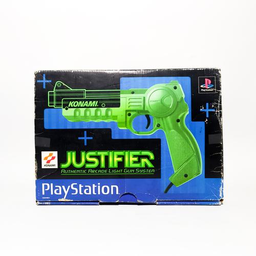 Jual Original Konami Justifier Green Lightgun Tembakan PS1 Guncon - Kab ...