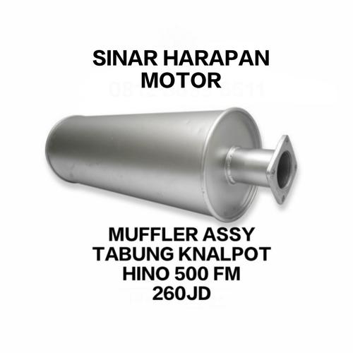 Jual MUFFLER SUB ASSY HINO 500 LOHAN FM 260TI 17501-E0021 KNALPOT JO8E ...