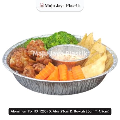 Promo Alumunium Foil Tray RX 1200 Bulat Pie, macaroni,roti / Alufoil ...