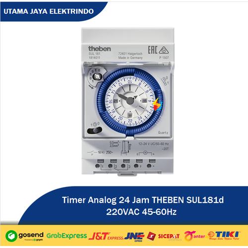 Jual Timer Analog 24 jam THEBEN SUL181d (Time Switch 24h) 220VAC FORT ...
