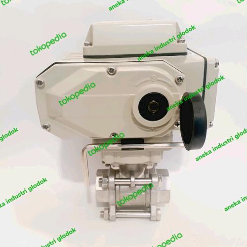 Jual motorized electric actuator ball valve model 3pc 1 inch on off ...