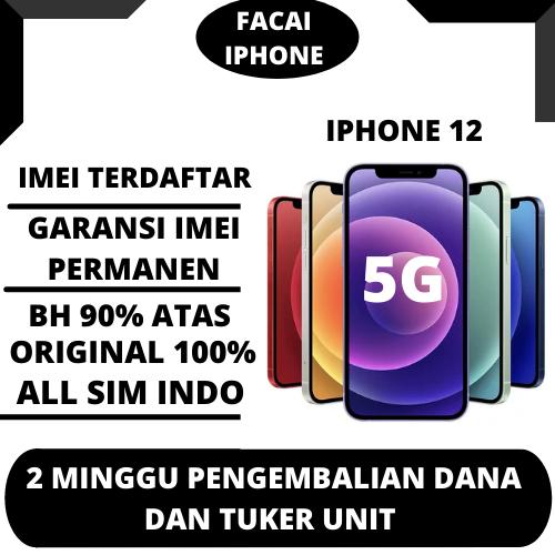 Jual iPhone 12 64GB/128GB/256GB Seken Fullset Mulus 100% Original - Putih, 64 gb - Jakarta Barat ...