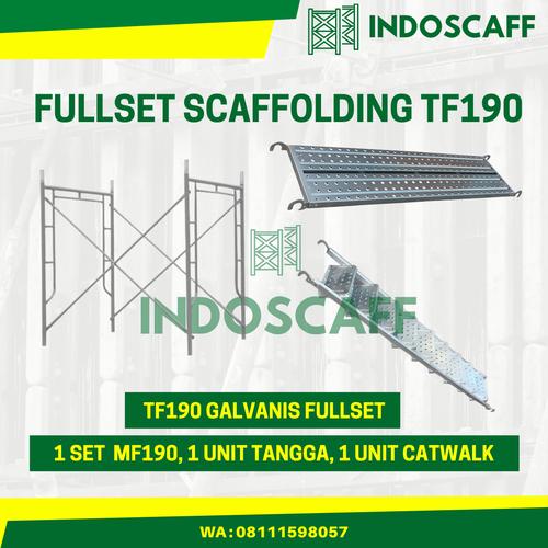 Jual 1 Set Scaffolding Main Frame 190 + 1 unit Catwalk + 1 unit Tangga ...
