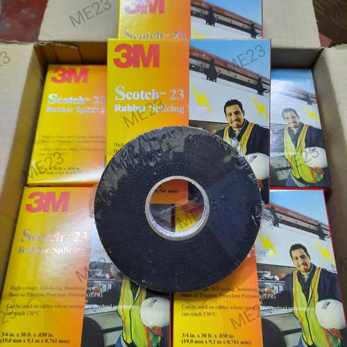Jual 3M Scotch 23 Isolasi Listrik Rubber Splicing uk 19mm × 9.1m × 0 ...