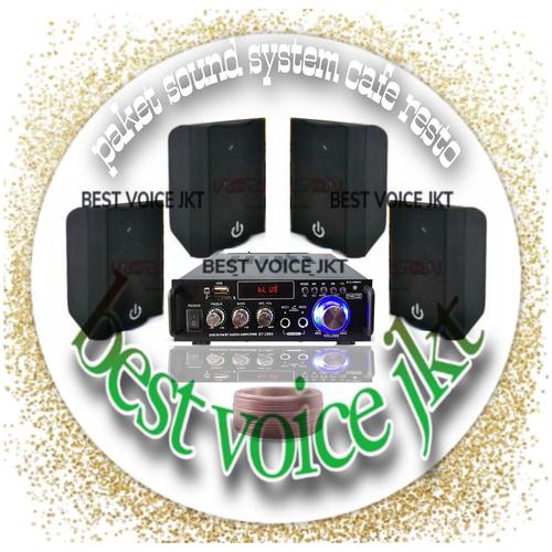 Jual paket sound system cafe resto 4 inch 4 speaker - Jakarta Barat ...