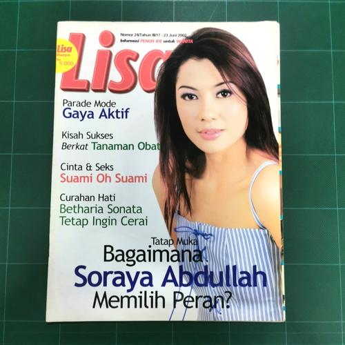 Jual MAJALAH LISA NO. 24 / III / 17 - 23 JUNI 2002 SORAYA ABDULLAH ...