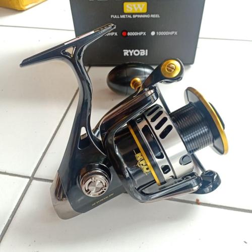 Jual Reel Spinning Ryobi Ap Power SW 6000 8000 Salt Water Series Metal ...