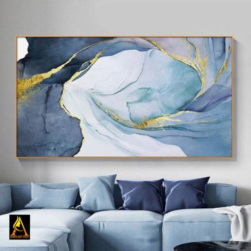 Jual lukisan modern frame/lukisan minimalis/hiasan dinding - 100x150 ...