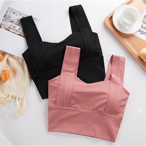 Jual Sport Bra Seamless Include Cub Bra Crop Top Tanktop Atasan Square ...