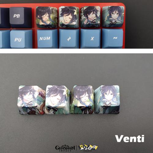 Jual Genshin Impact Replacement Keycaps | PBT Dye Sub | OEM Profile - Venti - Jakarta Utara ...
