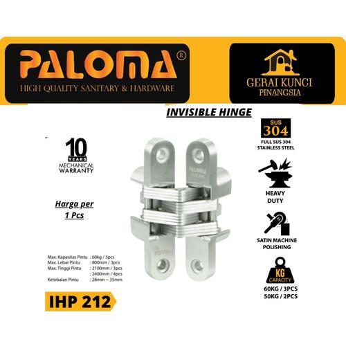Jual invisible hinge concealed paloma IHP 212 engsel tanam jendela SUS ...
