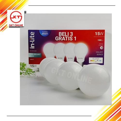 Jual Lampu LED Bohlam In-Lite 15 watt / Lampu paket LED Inlite 15 watt ...