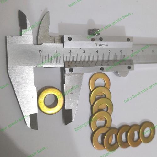 Jual 200 pcs/ ring plat m8 / washer m8 standar 8×18×1mm - Putih - Kab ...