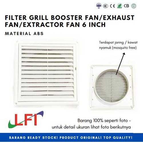 Jual Filter Grill Booster Fan/Exhaust Fan/Extractor Fan 6 Inch ...
