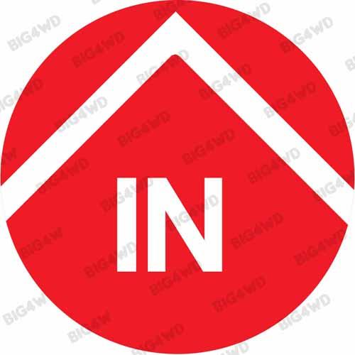 Jual STICKER TANDA PANAH ARAH JALAN IN & OUT 25cm - IN - Jakarta Pusat ...