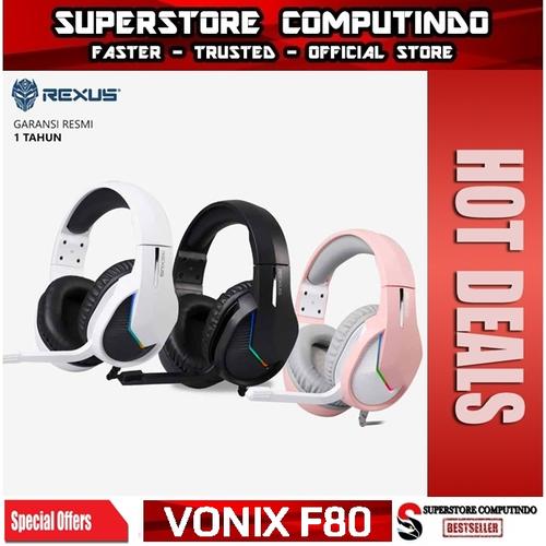 Promo Rexus Vonix F80 RGB Gaming Headset - Putih - Jakarta Pusat ...
