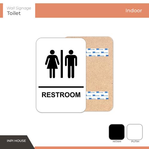 Jual restroom door sign - sign system restroom - papan tanda toilet ...