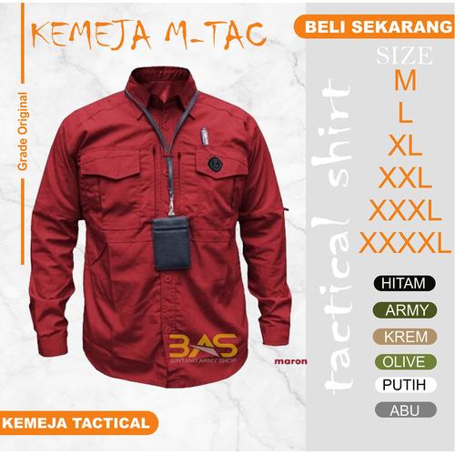 Promo kemeja tactical m tac original - biru nevi, XXL - Kab. Bandung ...