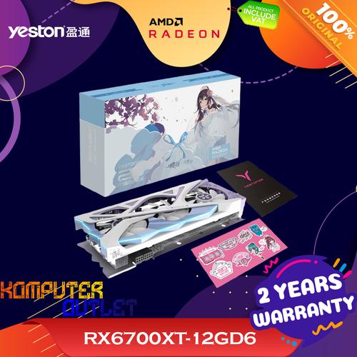 Jual VGA YESTON RADEON RX 6700 XT SAKURA 12GB GDDR6 | RX6700XT-12GD6 ...