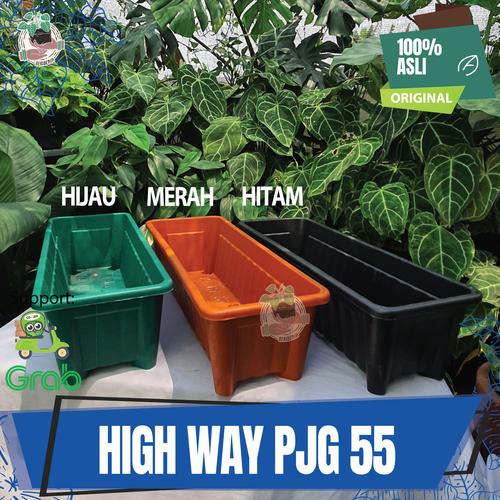 Jual Pot Bunga Panjang Bergelombang PJG 55 Persegi Panjang Tanaman Hias ...
