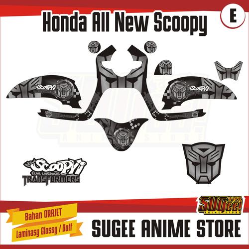 Jual Sticker Anime Decal Motor Honda All New Scoopy Transformer ...
