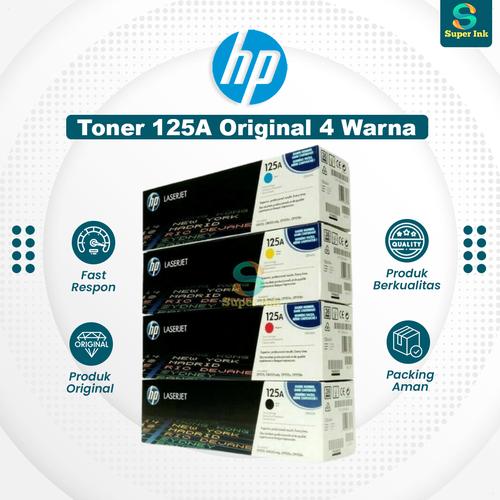 Jual Toner Printer HP Laserjet 125A Original 4 Varian Warna (CMYK) - 1 ...