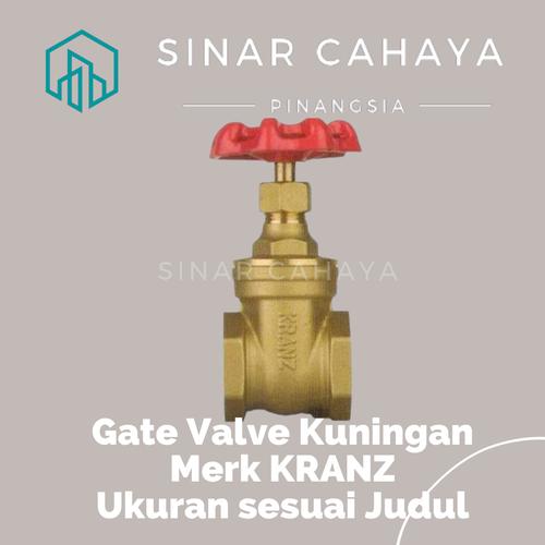 Jual Gate Valve Kuningan 1/2" Merk KRANZ - Jakarta Barat - Sinar Cahaya ...