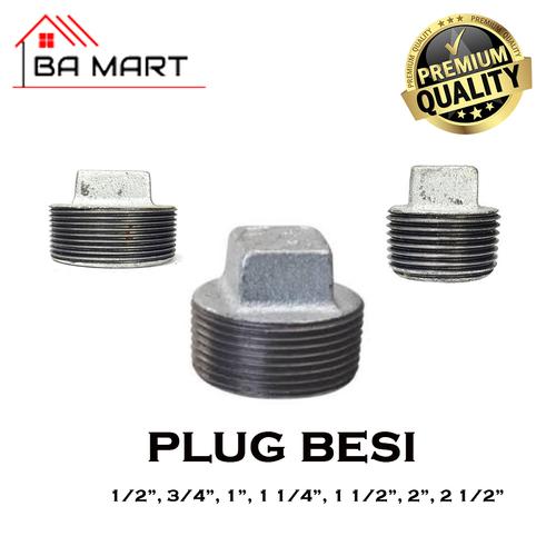 Jual Galvanis/Galvanise Plug Besi 1/2-2 1/2" Inch Drat Luar - 1/2 ...