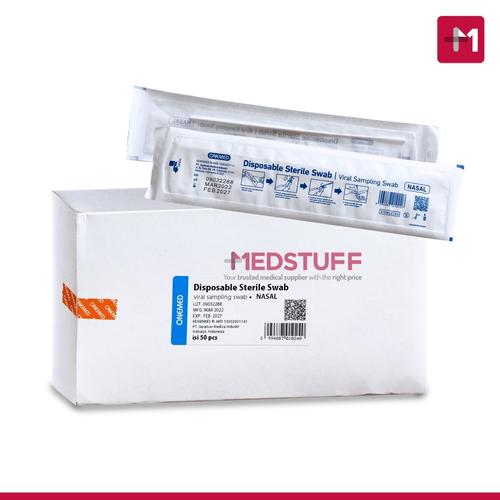Jual Nasal Swab Steril Flocked Sterile Swab Nasofaring Viral Swab isi ...