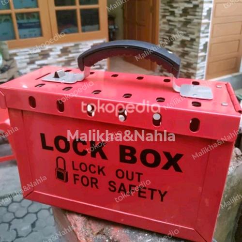 Jual LOTO Box Safety Lockout Tagout Lock Device Storage Up To 12 ...