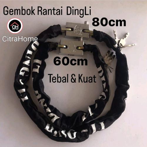 Jual Gembok Rantai 60cm & 80cm DingLi Tebal Kuat - 60cm - Kota Bandung ...