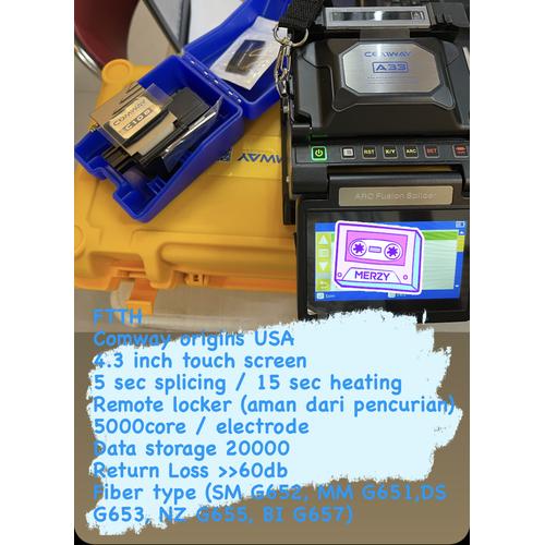Jual Comway A33 splicer fiber optik FTTH fusion splicer terlengkap ...