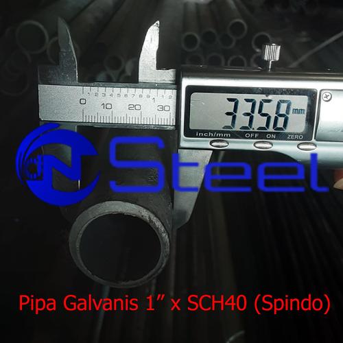 Jual Pipa Galvanis 1" x 6 M Tebal 1.9mm 2.6mm 3.2mm 3.4mm | Pipa Gip 1 ...