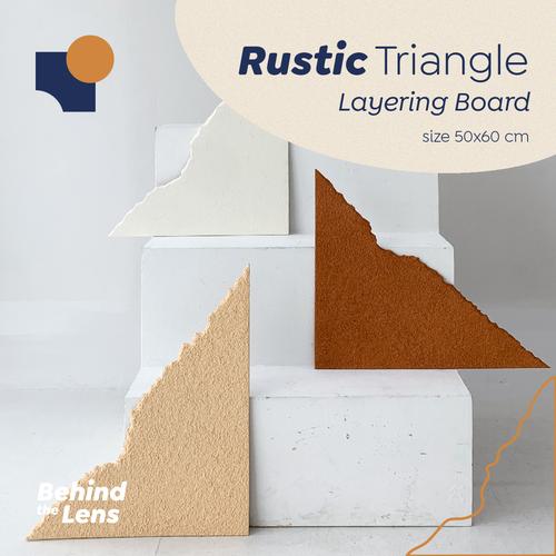 Jual Rustic Triangle Layering Board [50x60 cm] Behind the Lens Props ...