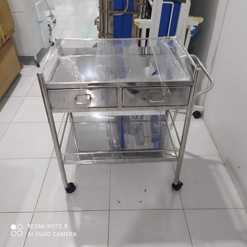 Jual Troli Trolley Instrument 2 Laci 2 Tahap Susun Stainless Steel ...