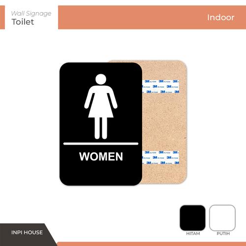Jual women sign system - women toilet signage - papan tanda toilet ...