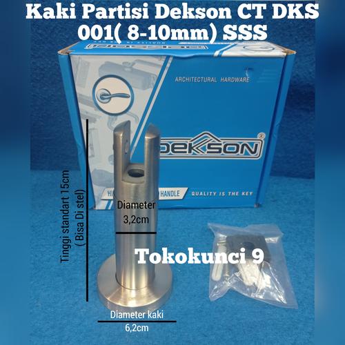 Jual Kaki Partisi Kaca Dekson CT DKS 001 8-10mm SSS Cubical Toilet ...