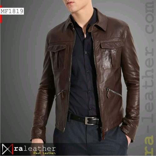 Jual jaket kulit pria jaket kulit asli model kantor elegan - Kab. Garut ...