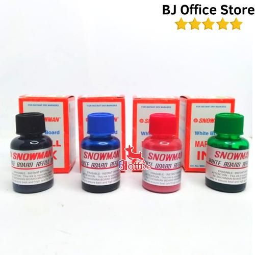 Jual REFILL TINTA SPIDOL SNOWMAN WHITEBOARD MARKING INK - Merah - Kota ...