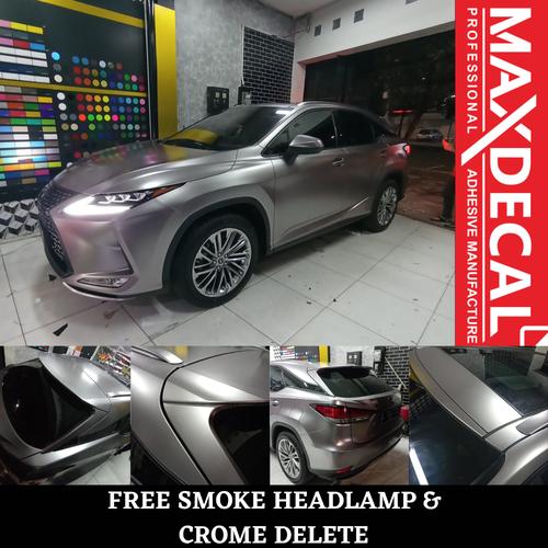 Jual PROMO! Wrapping Sticker Mobil Full Body Satin Metal Titanium Grey ...