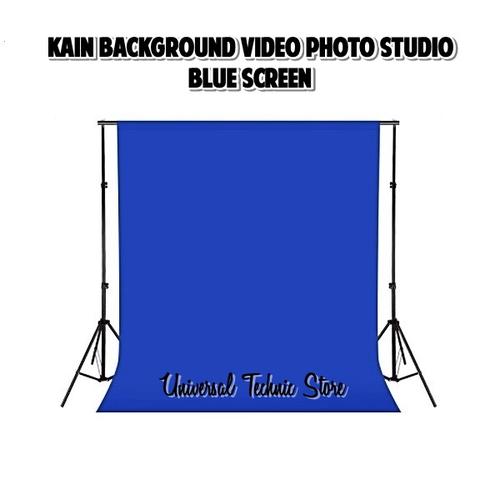 Jual Kain Background Biru Editing Zoom Youtube Konten Blue Screen ...