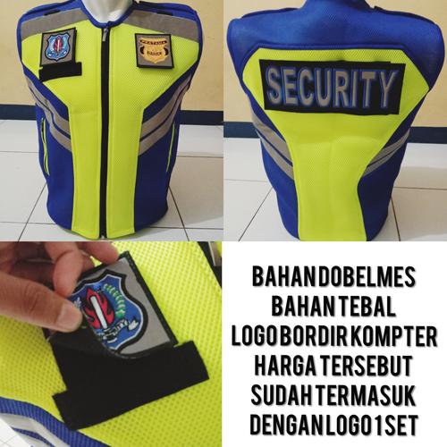 Jual Rompi safety,rompi security,rompi satpam - hijau biru, M - Kab ...