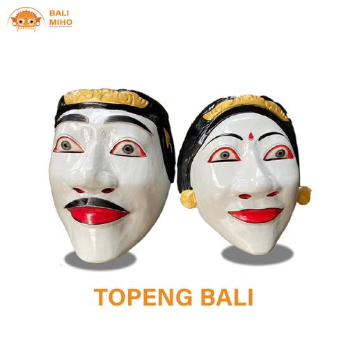 Jual TOPENG PRIA DAN WANITA BALI 1 SET/TOPENG BERPASANGAN/TOPENG KAYU ...